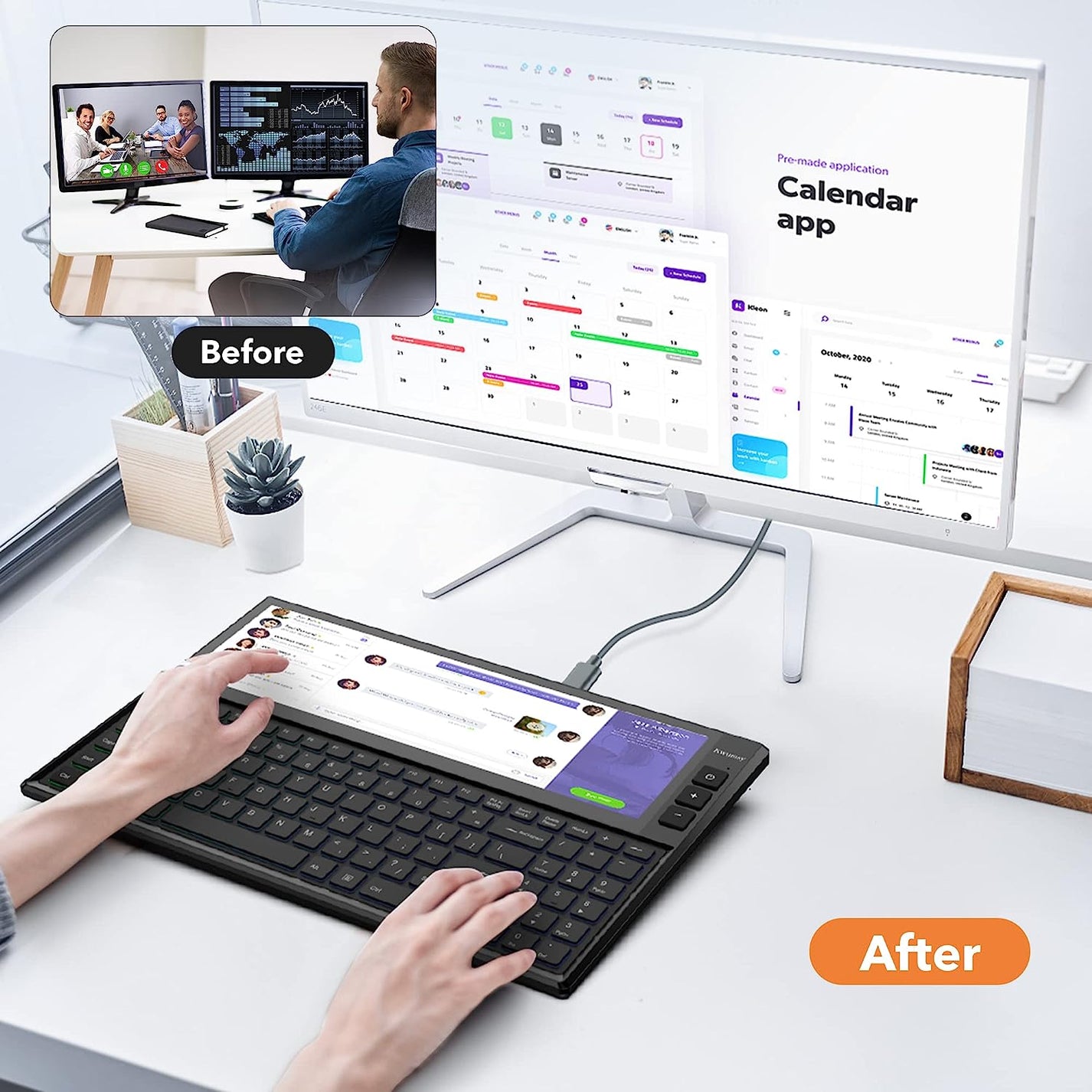 Kwumsy K1 12.6'' Touchscreen Working Keyboard