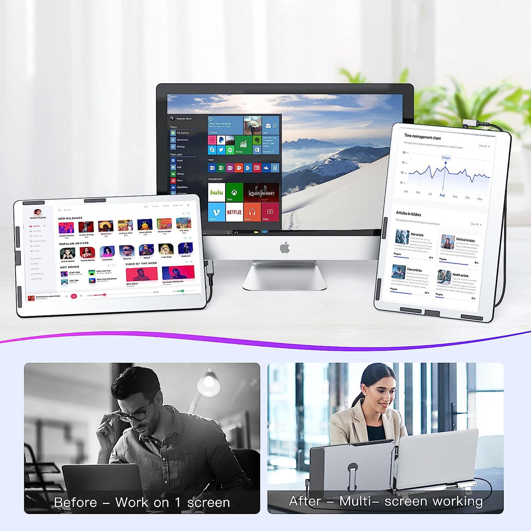 P1S 11.6 Inches Dual-Screen One Extra Screen For Laptop – Kwumsy