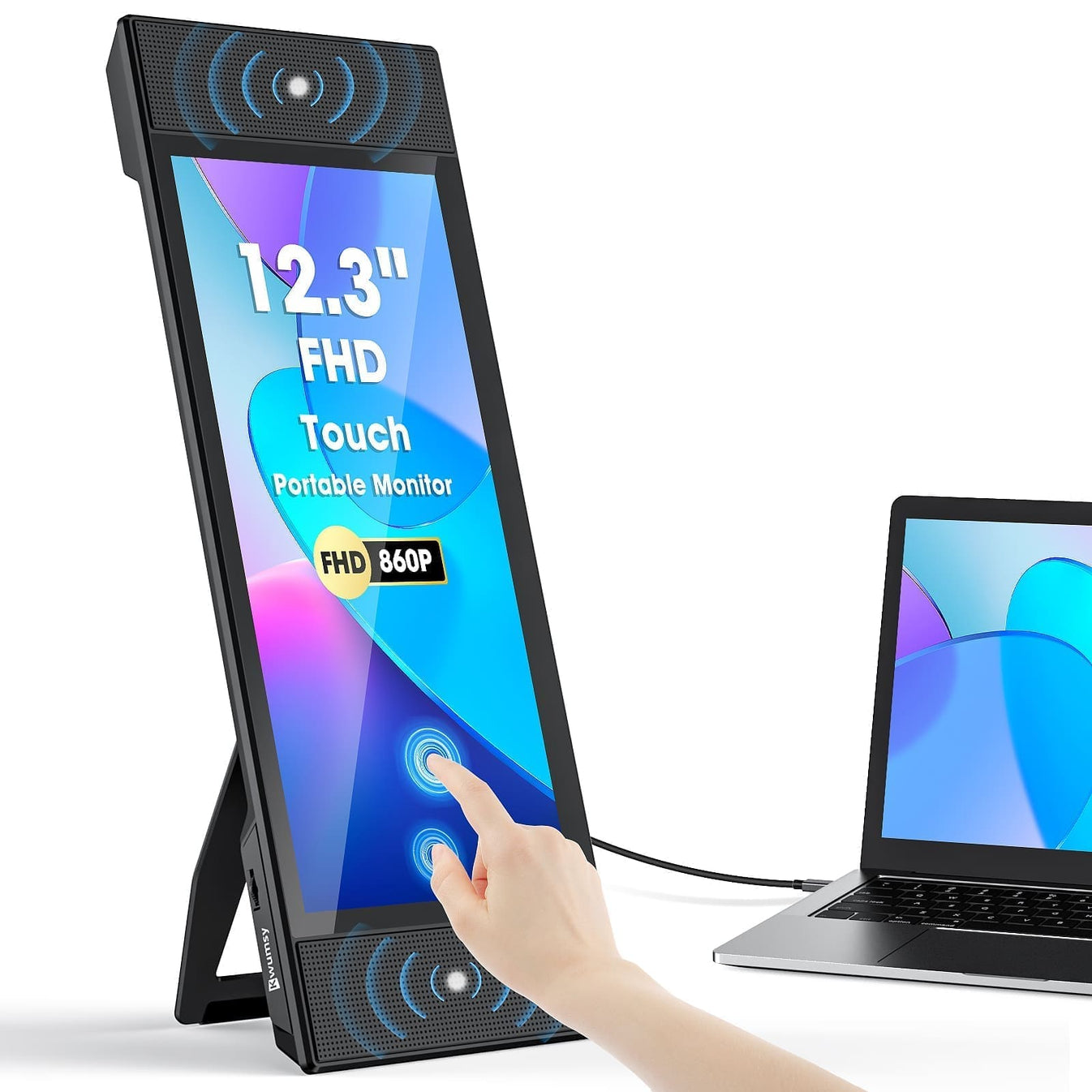 L1 12.3" Portable Monitor with Dual Speakers for Laptop – Kwumsy