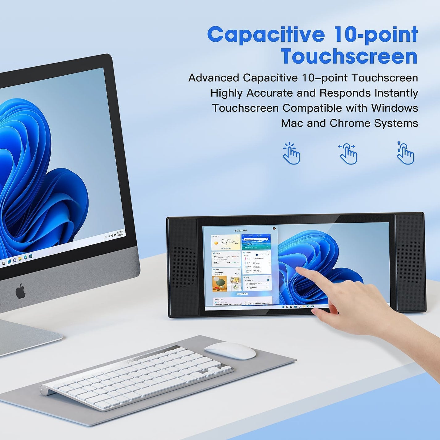 L1 12.3" Portable Monitor with Dual Speakers for Laptop – Kwumsy